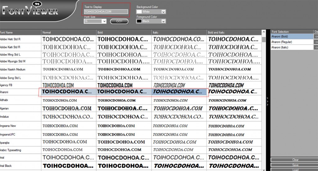 Quản lý font với FontViewer (hỗ trợ Unicode tiếng việt) - Blog Tôi học ...